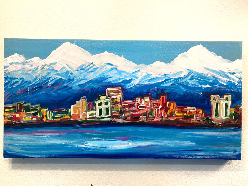 Anchorage Skyline ~ Christina Wilson Art