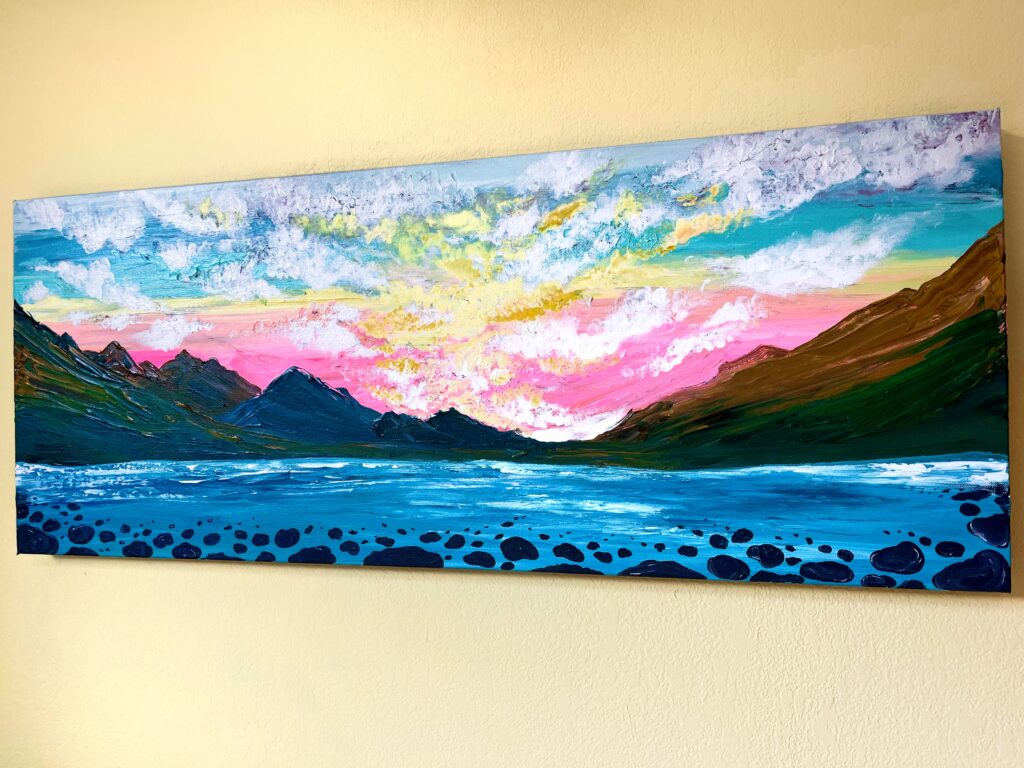 Midnight Sun on Turnagain Arm ~ Christina Wilson Art